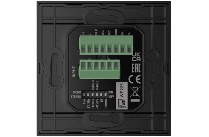 Audac WP225 Black - Mixer de panou - SoundCreation
